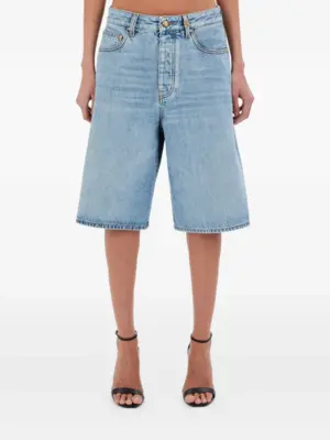Amiri Knee-length Denim Shorts - Blue