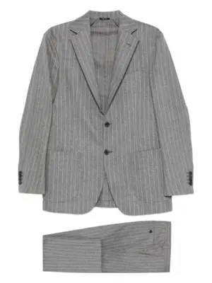 SARTORIO NAPOLI Composé Jacket And Trousers Suit - Black