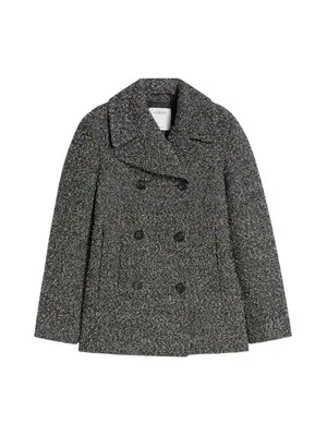 Sportmax Double-breasted Wool Jacket - Black