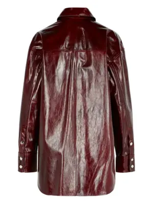 Sportmax Nappa Leather Shirt - Red