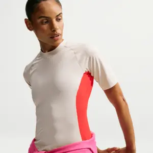 Nike Wildsee" Dri-fit Short-sleeve Base Layer Top - Brown
