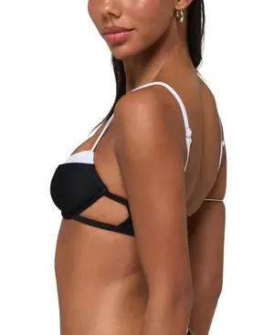 EDIKTED Atalia Contrast Cupped Bikini Top