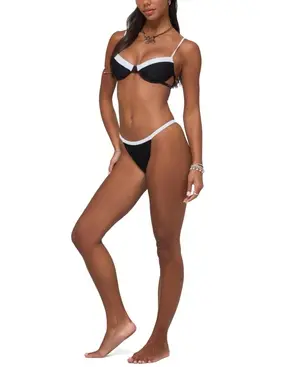 EDIKTED Atalia Contrast Cupped Bikini Top