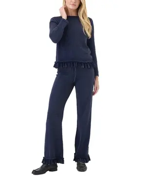 Goldie LeWinter Denim Wash Ruffle Pant