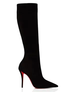 CHRISTIAN LOUBOUTIN Miss Z Botta Knee High Boots - Black