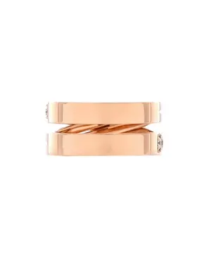 CARTIER Etincelle De Crossover Ring 18k Rose Gold Diamonds