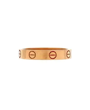 CARTIER Love Wedding Band Ring 18k Rose Gold