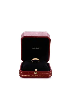 CARTIER Love Wedding Band Ring 18k Rose Gold