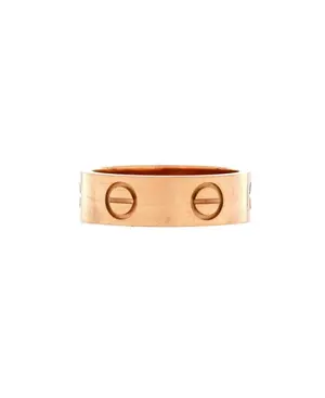 CARTIER Love Band Ring 18k Rose Gold