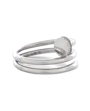 CARTIER Small Juste Un Clou Double Ring 18k Gold And Diamonds
