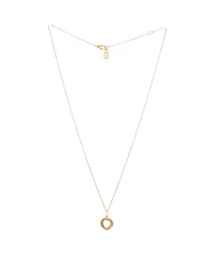 CARTIER Trinity Pendant Necklace 18k Tricolor With Diamond, 17