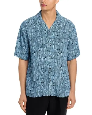 Hugo Espino Button Down Shirt - Open Blue
