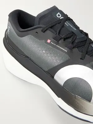 On Cloudboom Max Rubber-trimmed Mesh Sneakers - Black