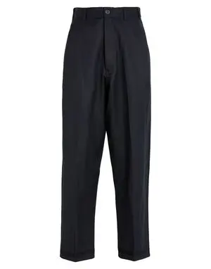 MAISON MARGIELA Midnight Virgin Wool And Linen Trousers