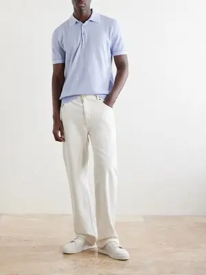 Brioni Sea Island Cotton Polo Shirt