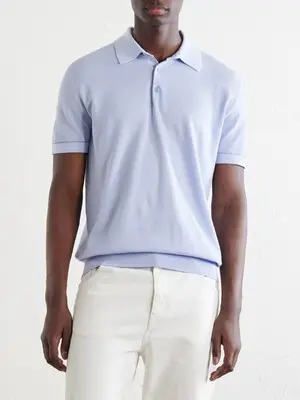 Brioni Sea Island Cotton Polo Shirt