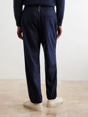 Sease Tapered Pinstriped Wool-blend Trousers