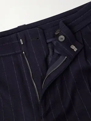 Sease Tapered Pinstriped Wool-blend Trousers