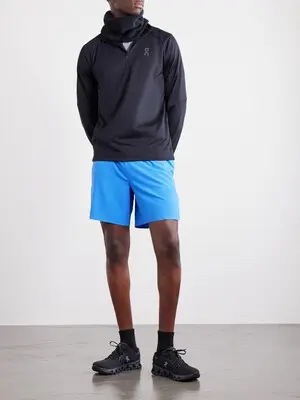 On Straight-leg Shell Shorts - Blue