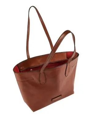 THE BRIDGE Leather Tote Bag - Brown