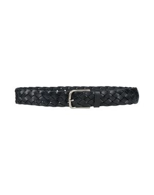 LIU •JO MAN Midnight Leather Belt - Blue