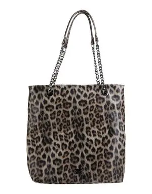 MARC ELLIS Leopard Print Leather Tote Bag