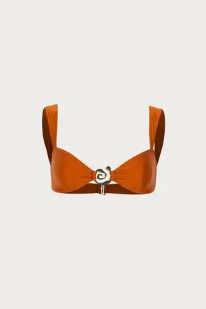SAME LOS ANGELES Spiral Bandeau Top - Copper
