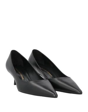 STUART WEITZMAN Leather Pointed Toe Kitten Heel Pumps