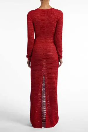 SAME Rosette Crochet Dress