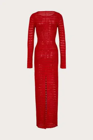 SAME Rosette Crochet Dress