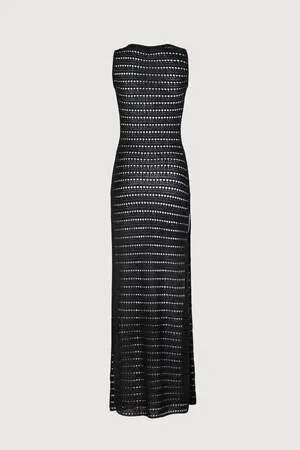 SAME Rosette Sleeveless Crochet Dress