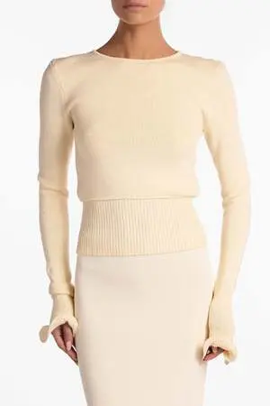 SAME Ruffle Hem Sweater