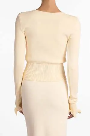 SAME Ruffle Hem Sweater