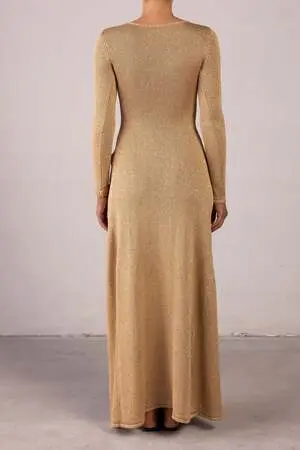 SAME Long Sleeve Twist Dress
