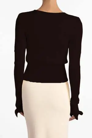 SAME Ruffle Hem Sweater