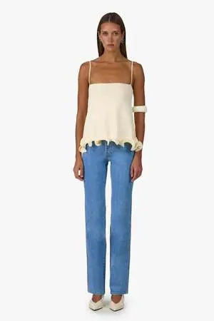 SAME Ruffle Hem Tank Top