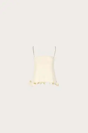 SAME Ruffle Hem Tank Top
