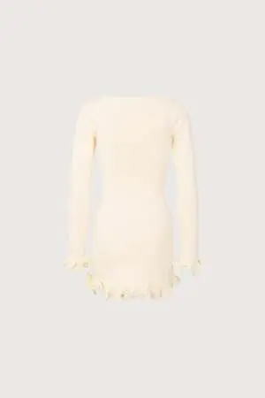 SAME Ruffle Hem Mini Dress