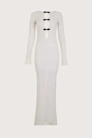 SAME Keyhole Crochet Dress