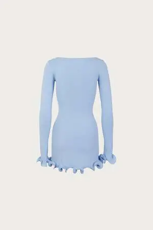 SAME Ruffle Hem Mini Dress