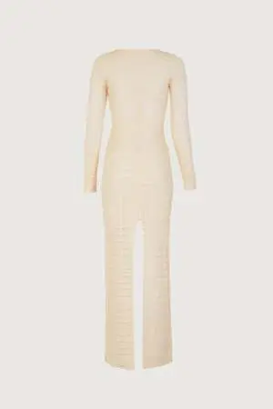 SAME Rosette Crochet Dress