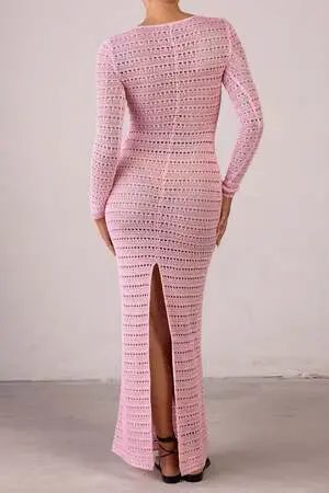 SAME Rosette Crochet Dress