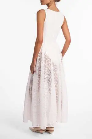 SAME French Lace Midi Dress