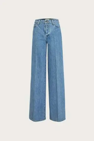 SAME DENIM The Wide Leg Jean - Classic Blue