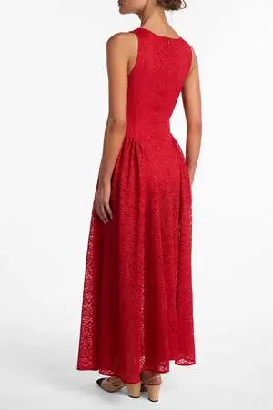 SAME French Lace Midi Dress