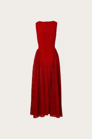 SAME French Lace Midi Dress
