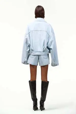 SAME The Perfect Relaxed-fit Cropped Bomber Jacket - Vintage Light