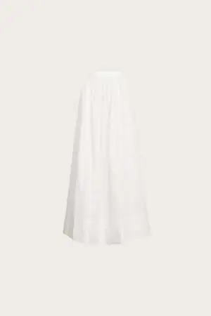 SAME Poplin Maxi Skirt - White