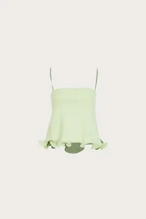 SAME Ruffle Hem Tank - Mint