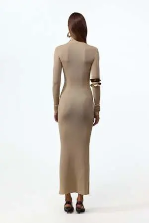SAME Shimmer Mockneck Dress